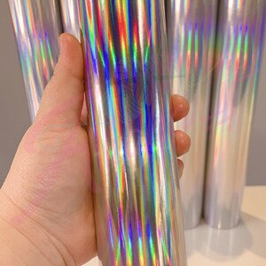 Silver Matte Holographic Vinyl for Cricut, Silhouette, Cutters ...