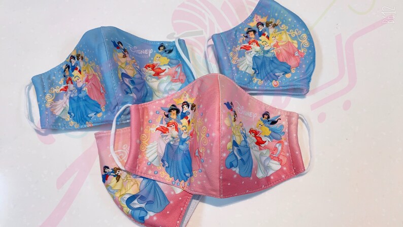 Disney Princess Kid Face Mask - Washable Children Kids Face Mask ...