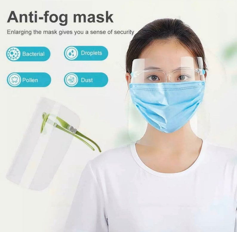 Face Shield Clear Glasses Protector Prevention Face Shield | Etsy