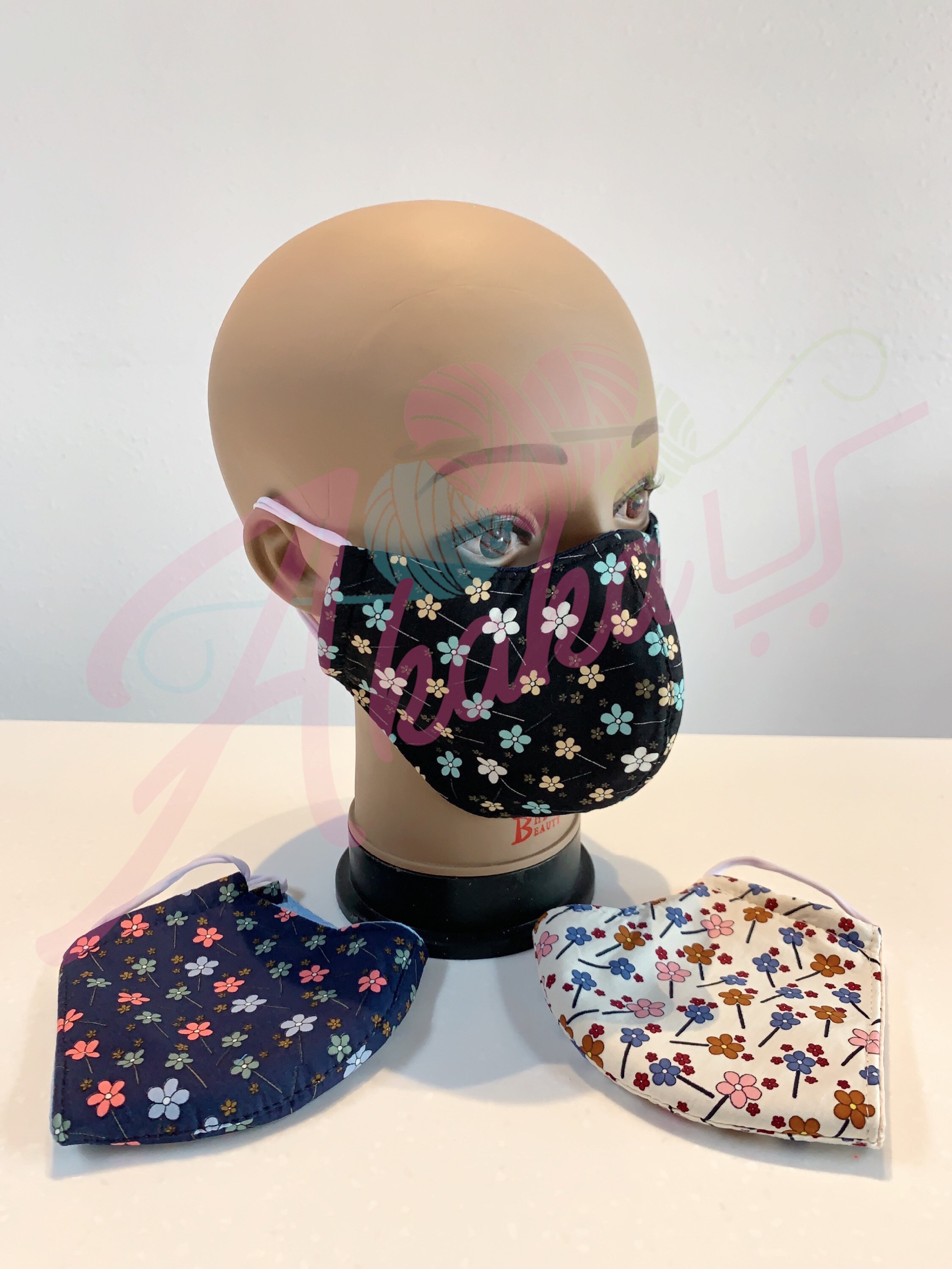 Daisy Flower Face Mask - Cotton Adult/teens Washable, Reusable Face ...