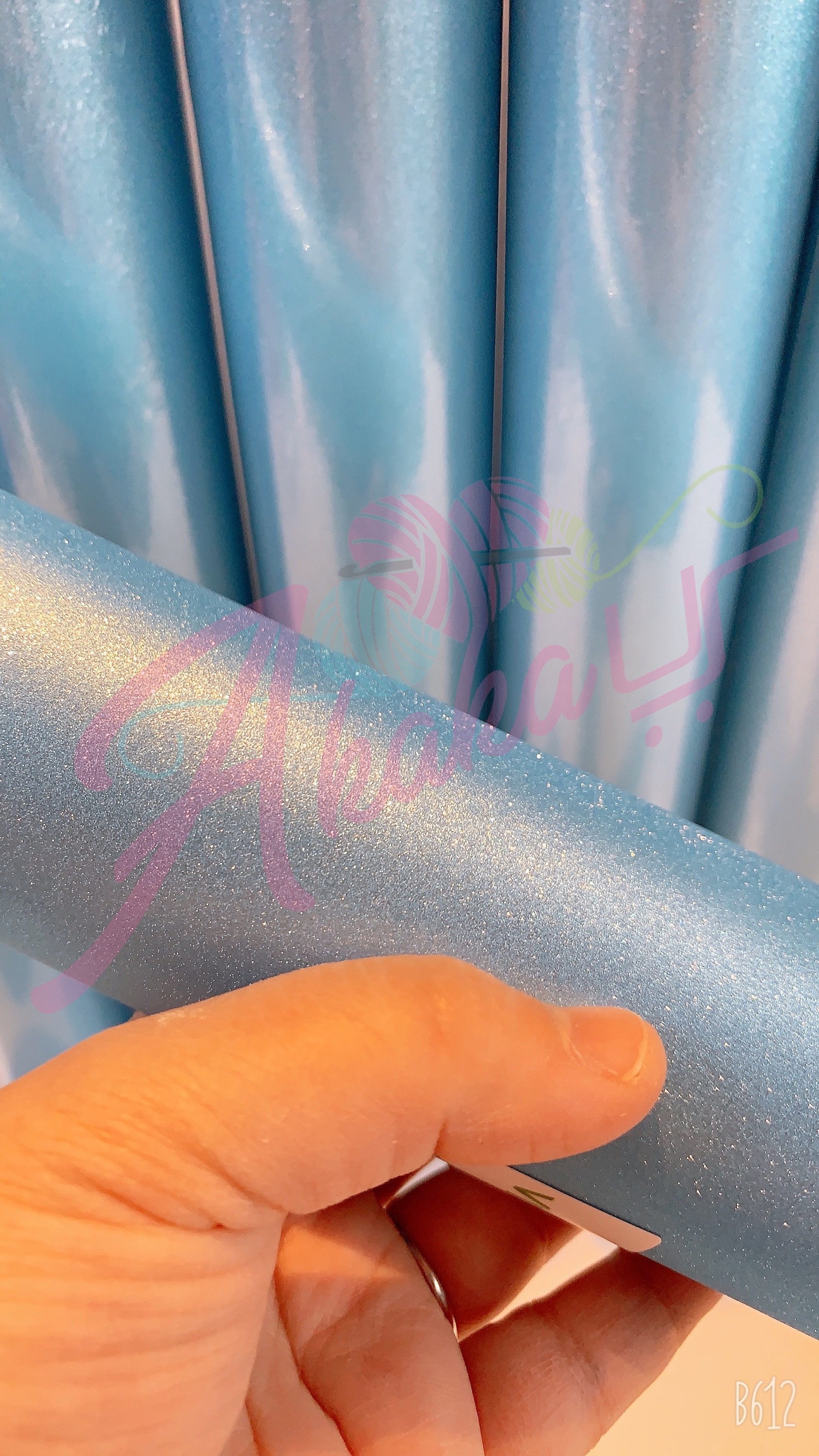 Sky Blue Glitter Vinyl for Any Cutters | Glitter Vinyl | Permanent ...