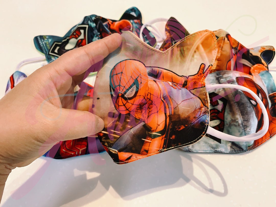 Spider Man Kid Face Mask - Washable Children Kids Face Mask ...