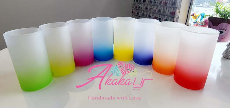 Beer Mug 16 Oz Frosted Gradient Beer Mug, Sublimation Beer Mug ...