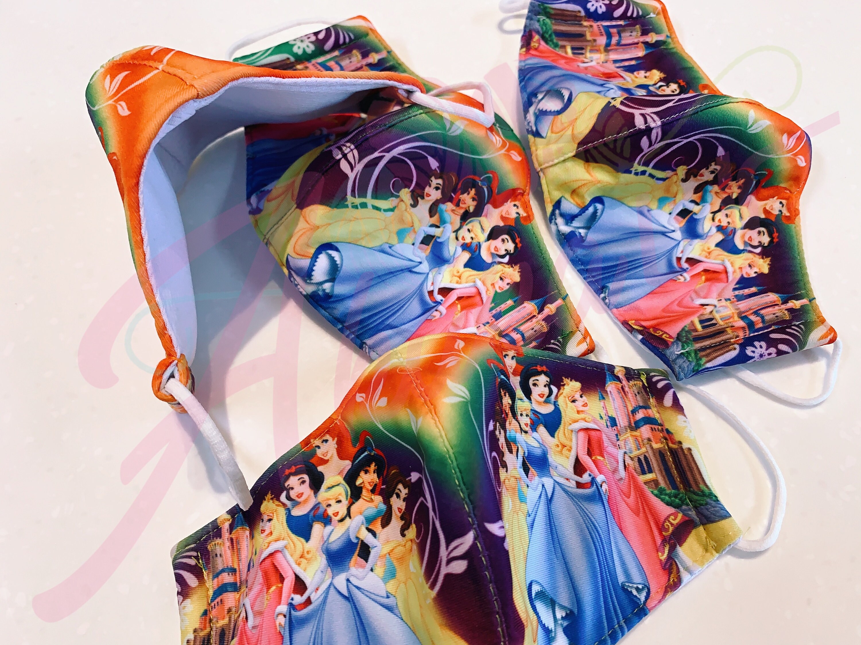 Disney Princess Kid Face Mask Washable Children Kids Face - Etsy