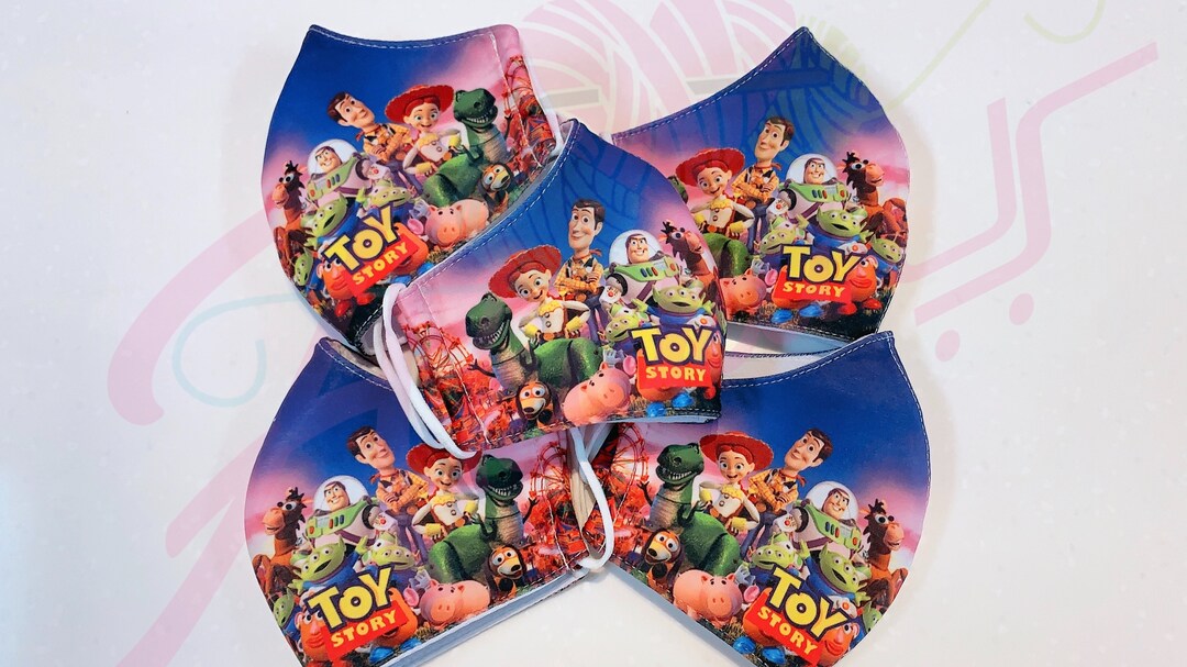 Toy Story Face Mask - Kid Face Mask - Washable Children Kids Face Mask ...
