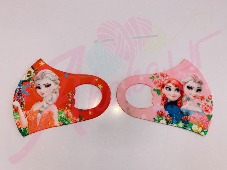 Elsa Frozen Princess Kid Face Mask Washable Children Kids - Etsy UK