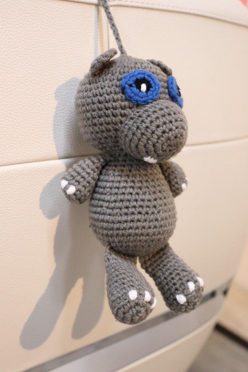 Mini Hippo - Handmade Crochet Amigurumi Dolls - ALREADY MADE - Perfect ...