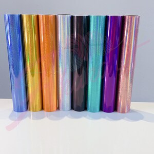 Black Holographic Shimmer Vinyl for Cricut, Silhouette, Cutters ...