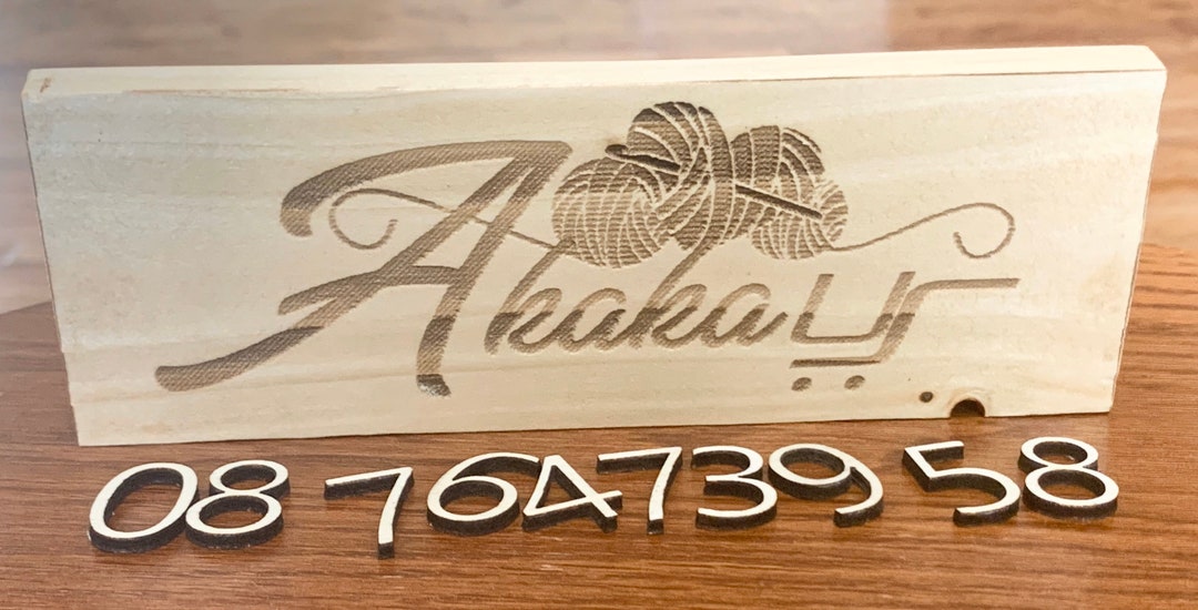 Wooden Number Unfinished Craft or Wall Sign Decor, DIY Numbers for ...