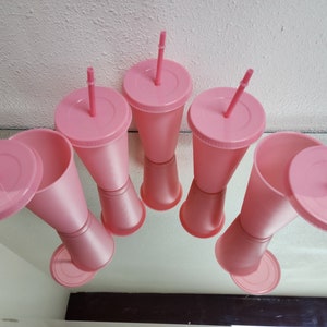 24oz Pink Cup | 24oz Pink Pastel Tumbler | Blank Pink Cup | W Lids ...