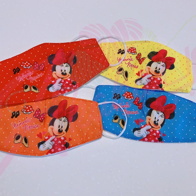 Minnie Mouse Face Mask - Etsy