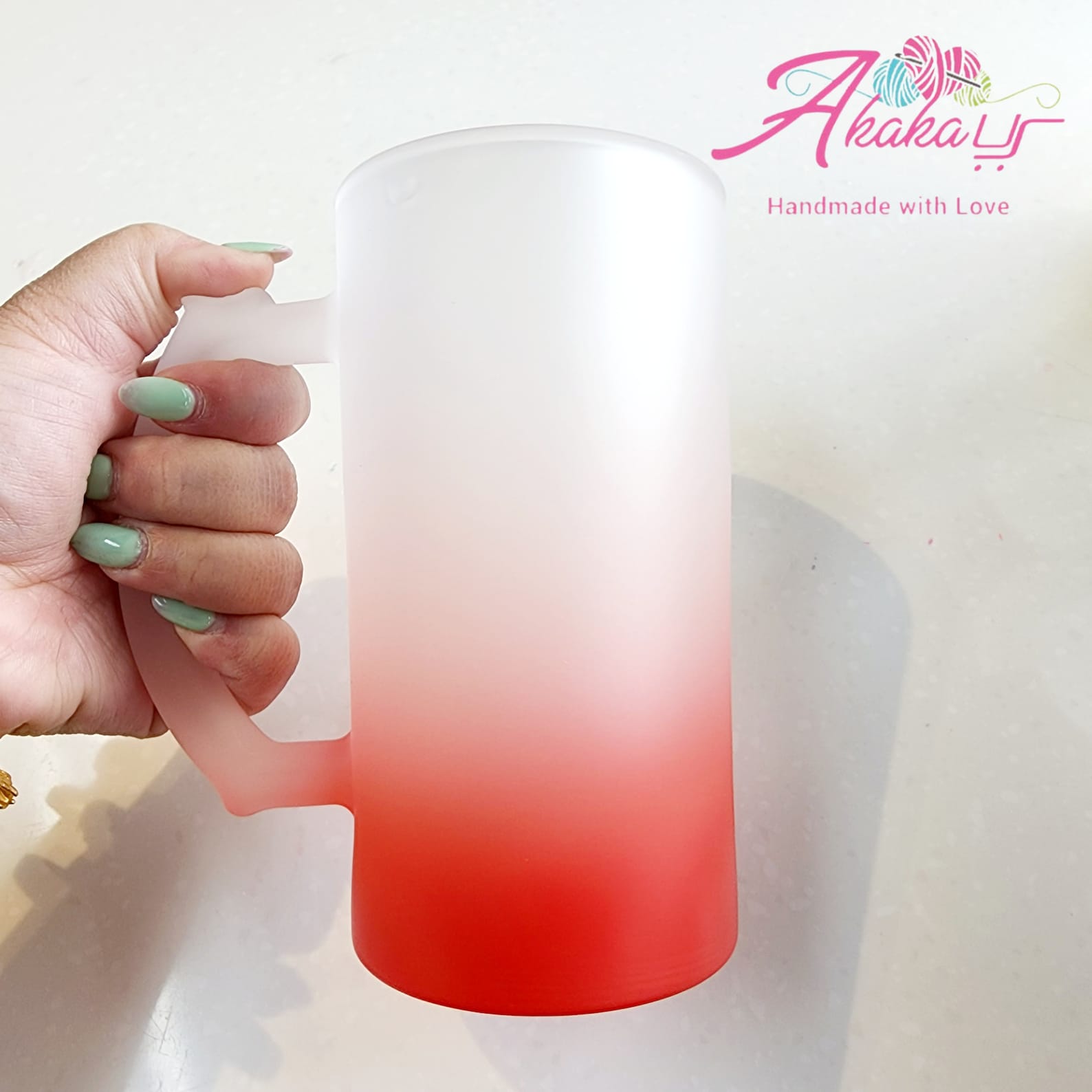 Beer Mug 16 Oz Frosted Gradient Beer Mug, Sublimation Beer Mug ...