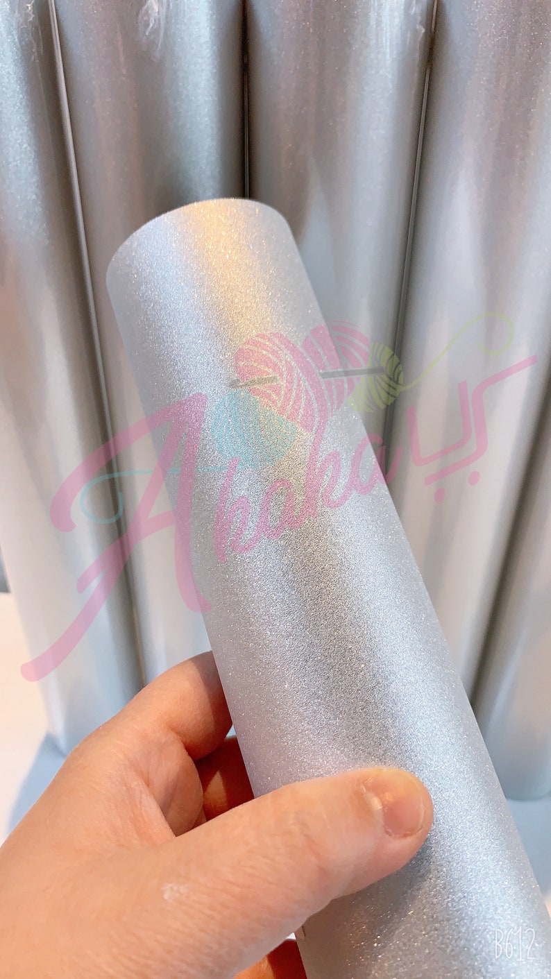 Silver Glitter Vinyl for Any Cutters | Glitter Vinyl | Permanent ...