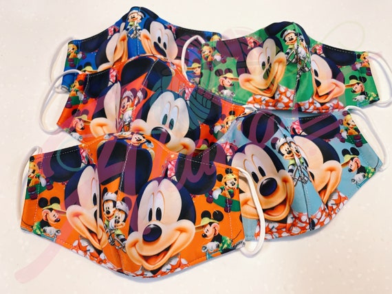Mickey Mouse Kid Face Mask Donald Duck Child Face Mask | Etsy