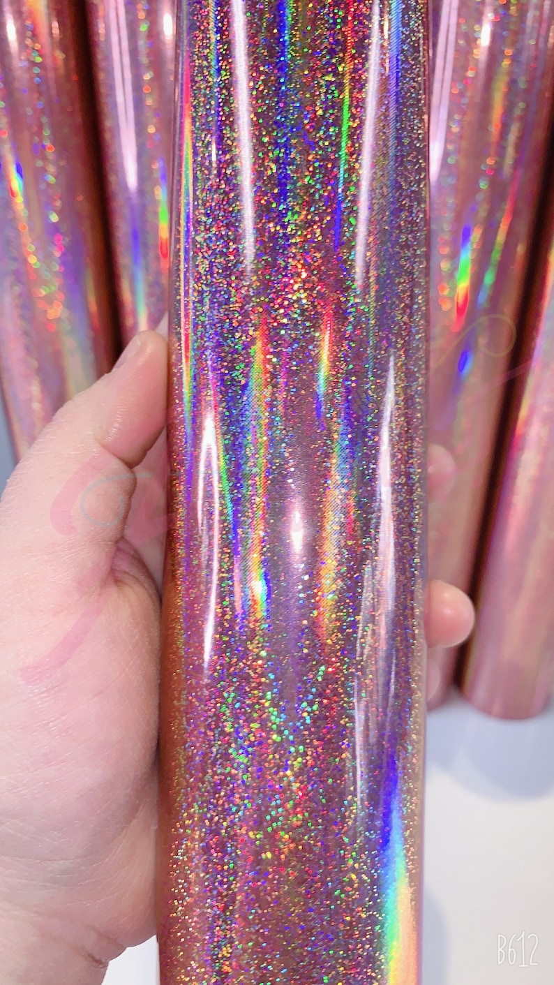 Pink Holographic Shimmer Vinyl for Cricut Silhouette Cutters - Etsy