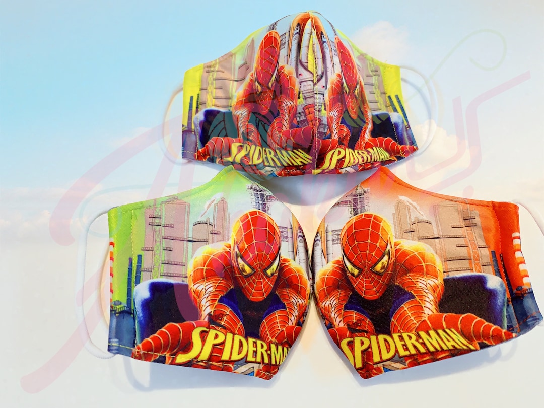 Spider Man Kid Face Mask - Washable Children Kids Face Mask ...