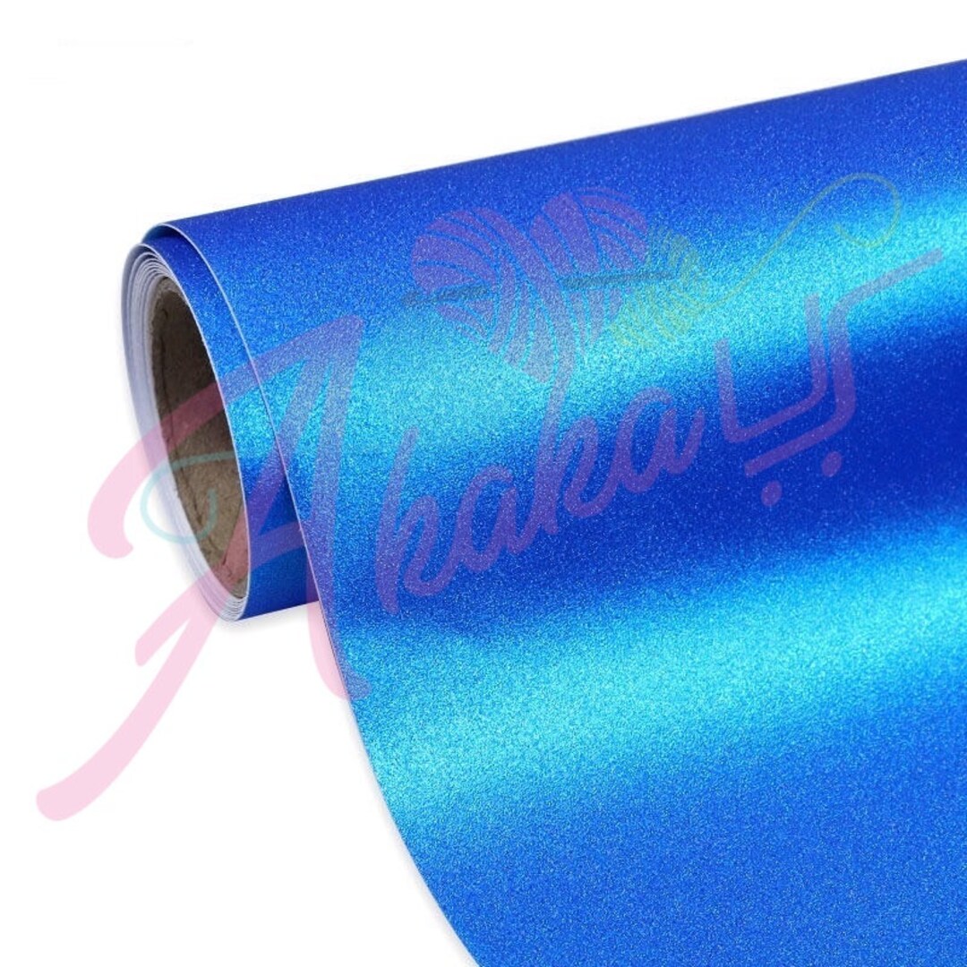 Blue Glitter Vinyl for Any Cutters | Glitter Vinyl | Permanent Adhesive ...