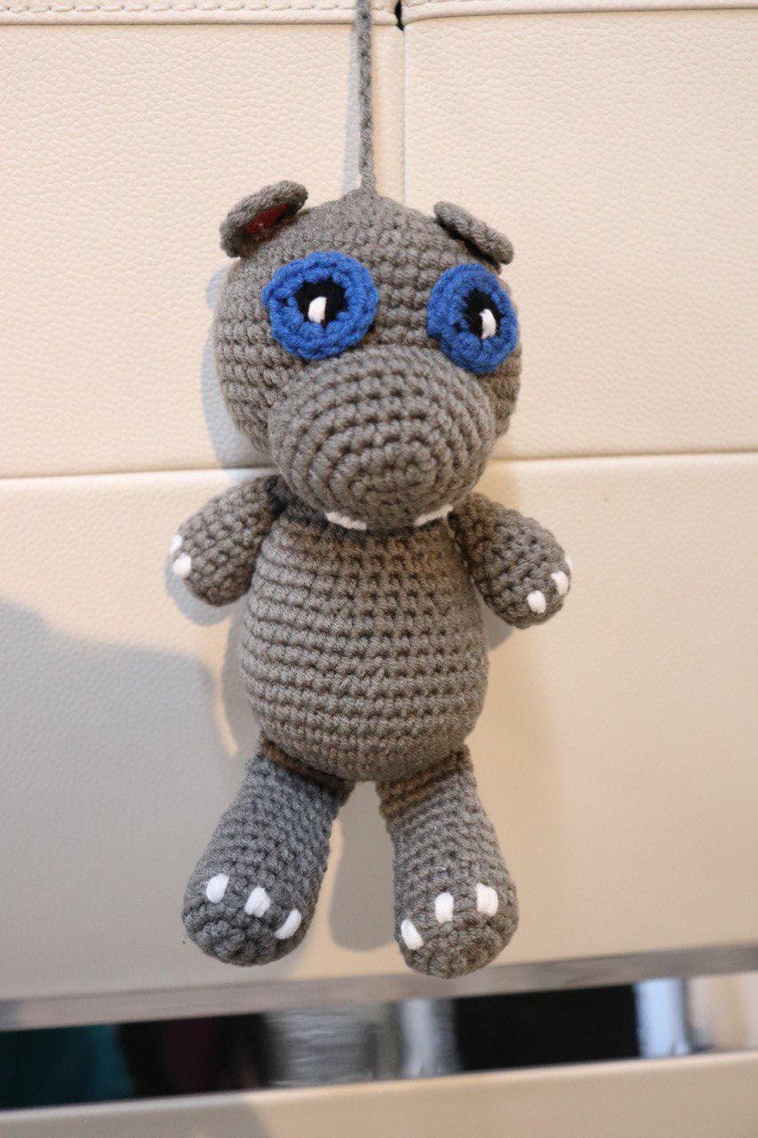 Mini Hippo - Handmade Crochet Amigurumi Dolls - ALREADY MADE - Perfect ...