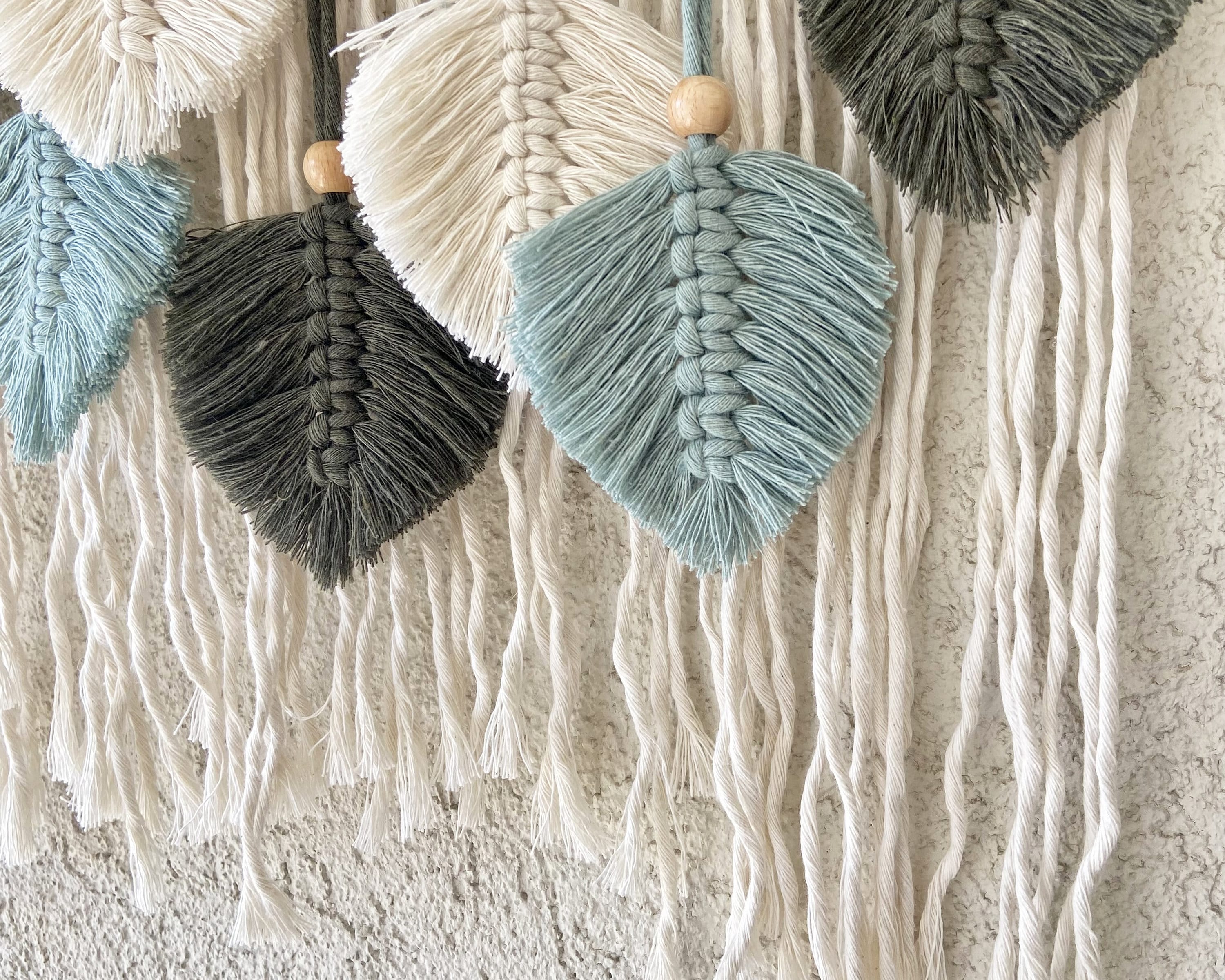 Macrame Pattern,feather Macrame Pattern Beginner, Leaf Tutorial ...