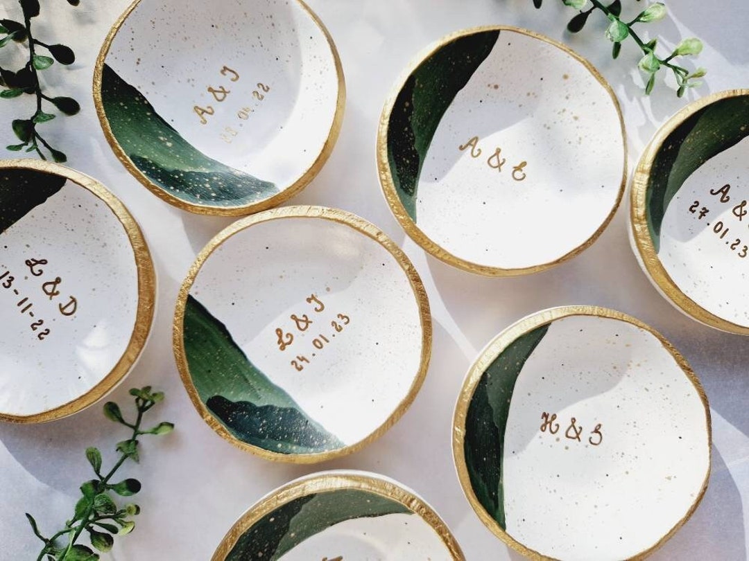 Engagement Ring Dish / Wedding Ring Dish / Personalised Custom Gift for ...