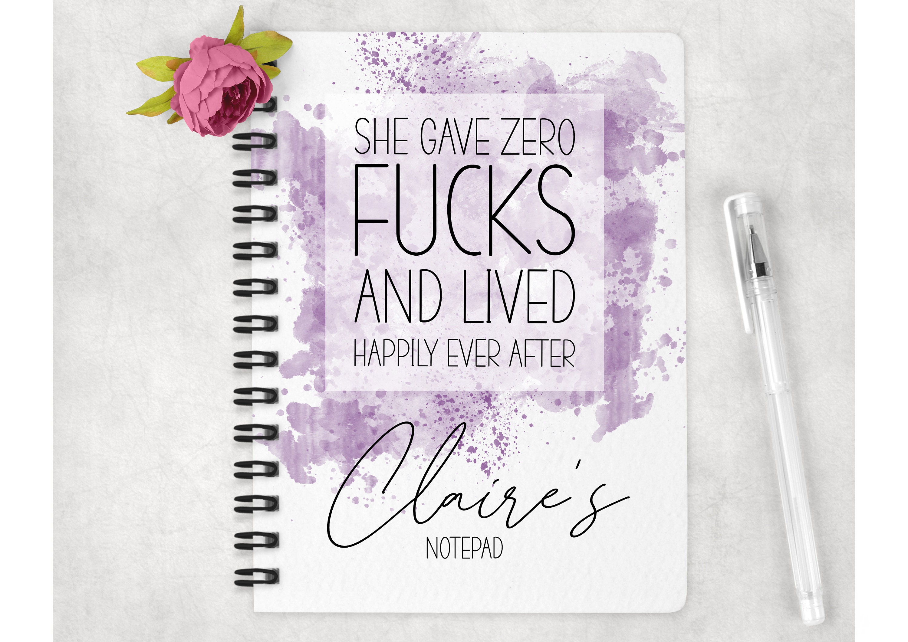 PERSONALISED SWEARY NOTEBOOK A5 Profanity Notebook - Etsy UK