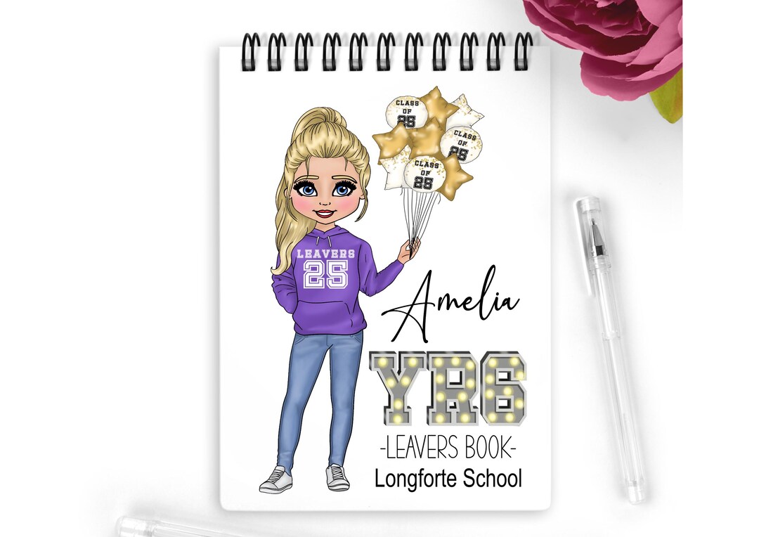 SCHOOL LEAVERS BOOK, A6 School Leavers Book, Class of 2025, Primary ...