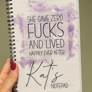 PERSONALISED SWEARY NOTEBOOK A5 Profanity Notebook Personalised Rude ...