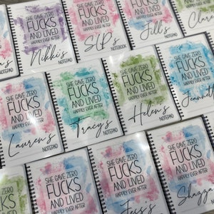 PERSONALISED SWEARY NOTEBOOK A5 Profanity Notebook Personalised Rude ...