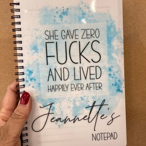 PERSONALISED SWEARY NOTEBOOK A5 Profanity Notebook Personalised Rude ...