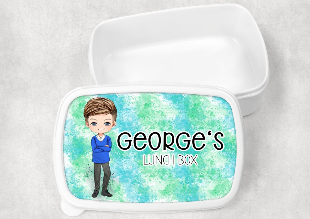 SCHOOL BOY LUNCH Box Boys School Snack Box Boys Drink Bottle School Boy ...
