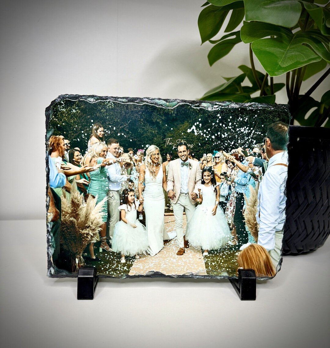 PERSONALISED PHOTO SLATE, Custom Photo Rock Slate Tile, Personalised ...
