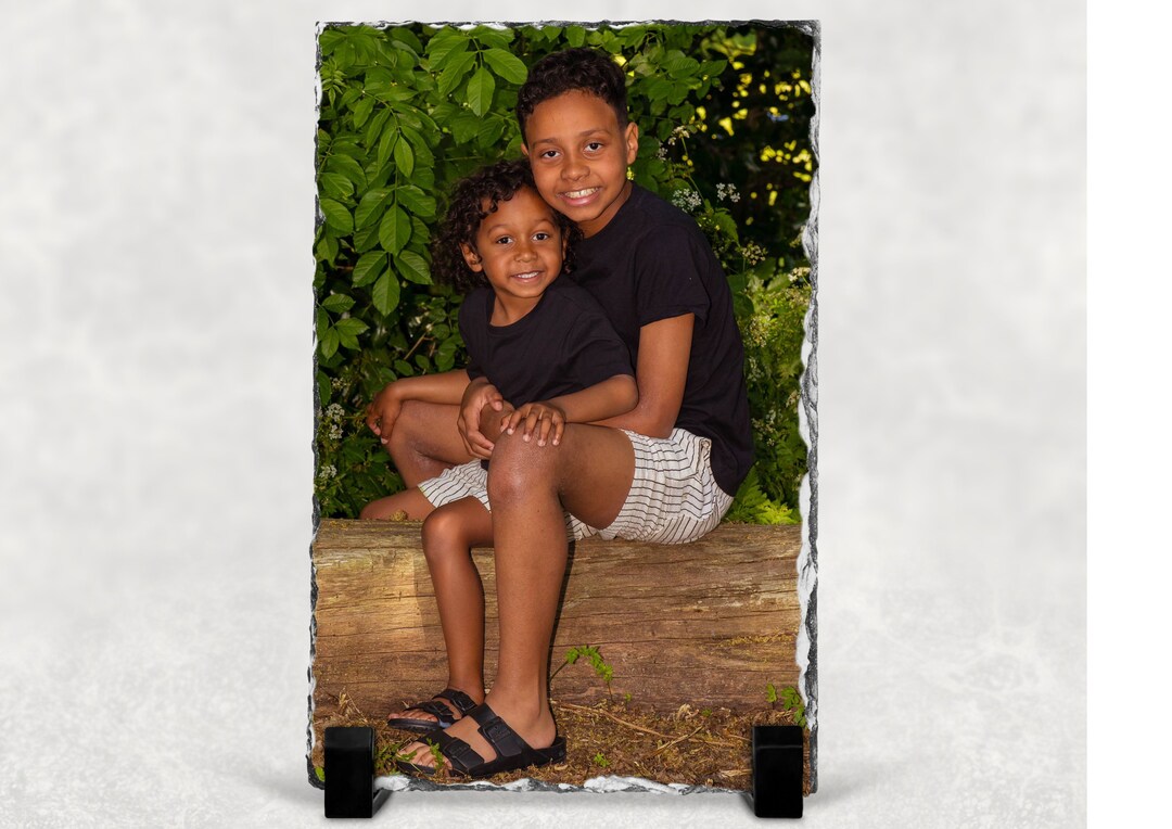 PERSONALISED PHOTO SLATE, Custom Photo Rock Slate Tile, Personalised ...
