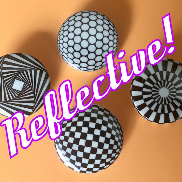 Reflective Buttons - Etsy