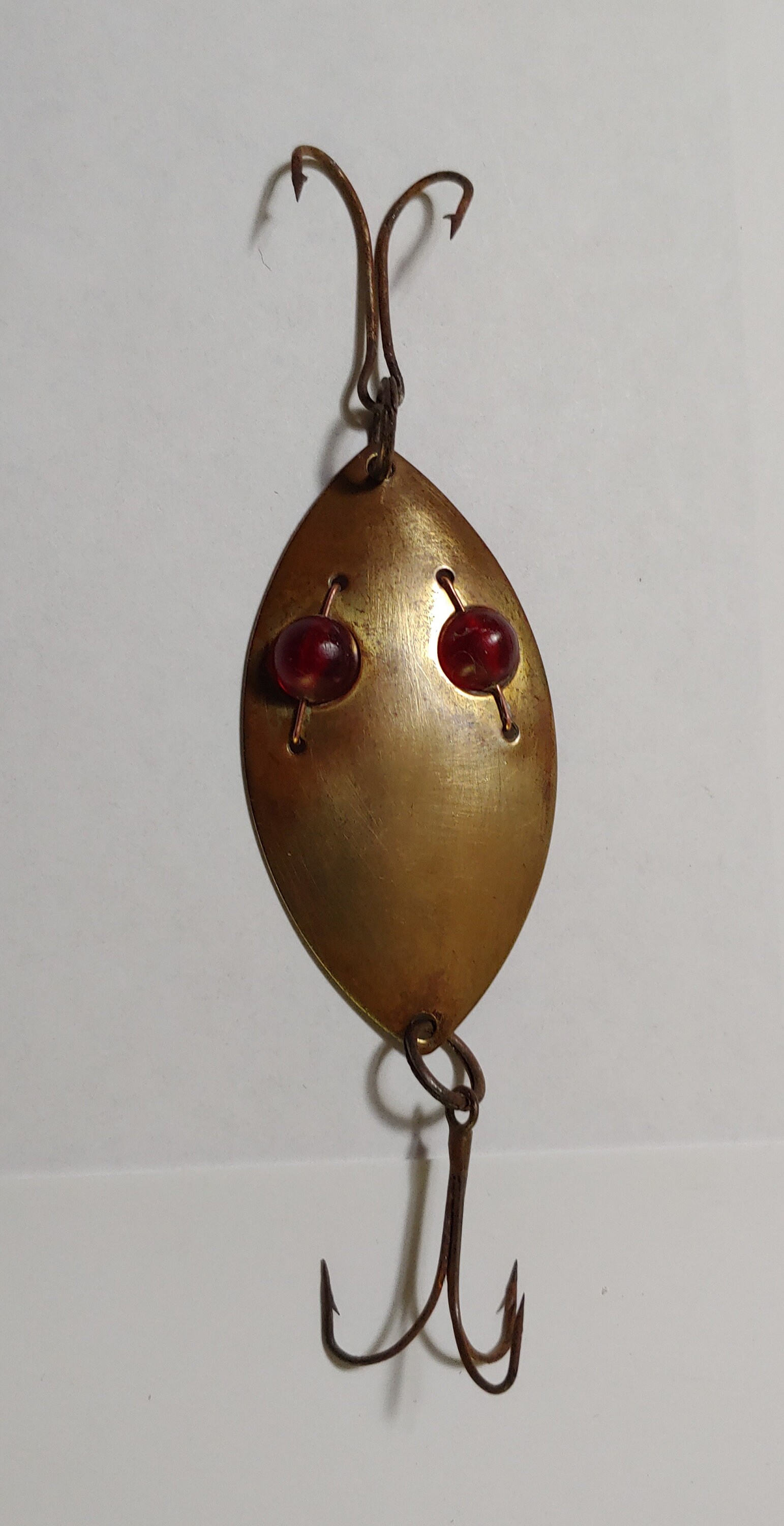 OLD Brass Red Eye Wiggler From the 1940s - Etsy