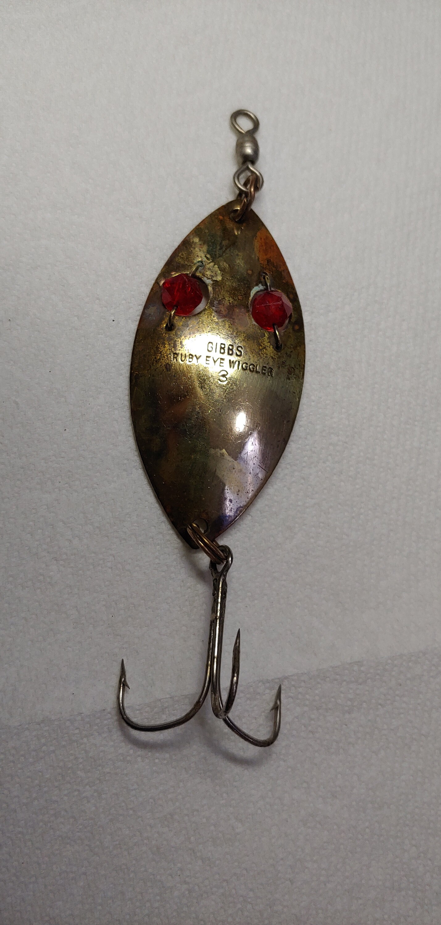 FORGED Gibbs Ruby Eye Wiggler No. 3.5 From 1960s; Canadian Made - Etsy