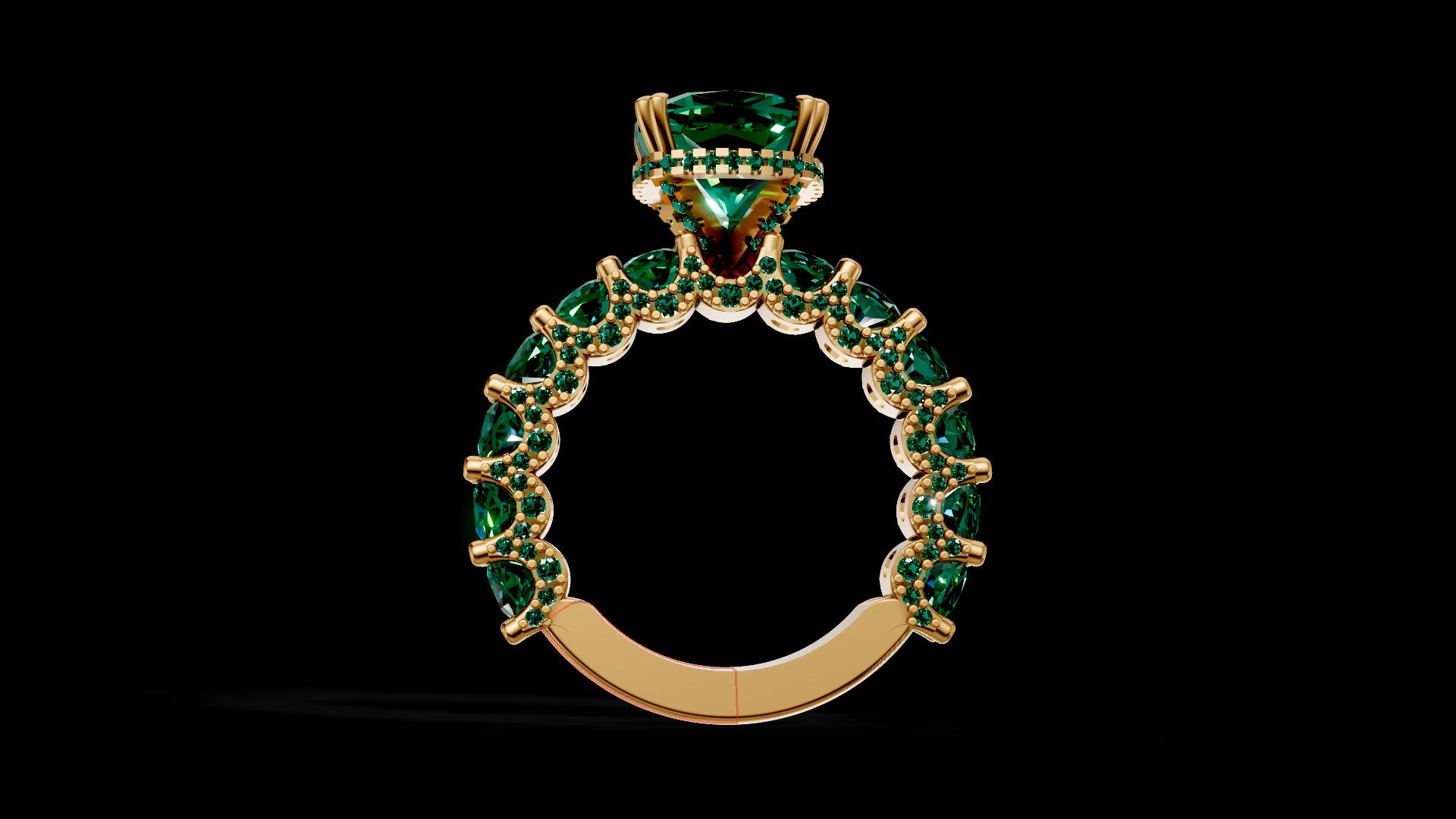 STL 3D Model, Jewelry CAD File for 3D Printing,cnc,luxury Ring,3d ...