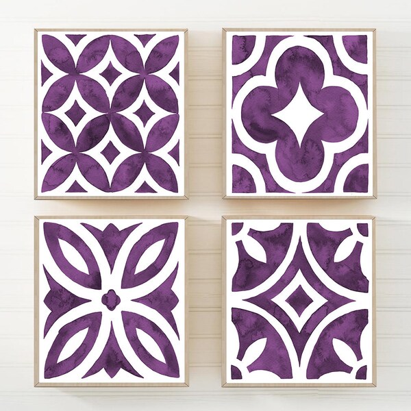 Purple Tile - Etsy