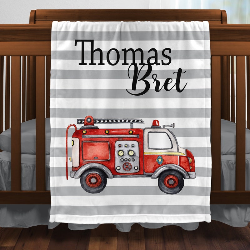 Fire Truck Blanket - Etsy