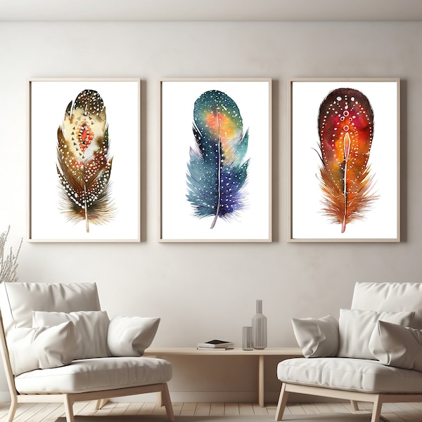Modern Feather - Etsy