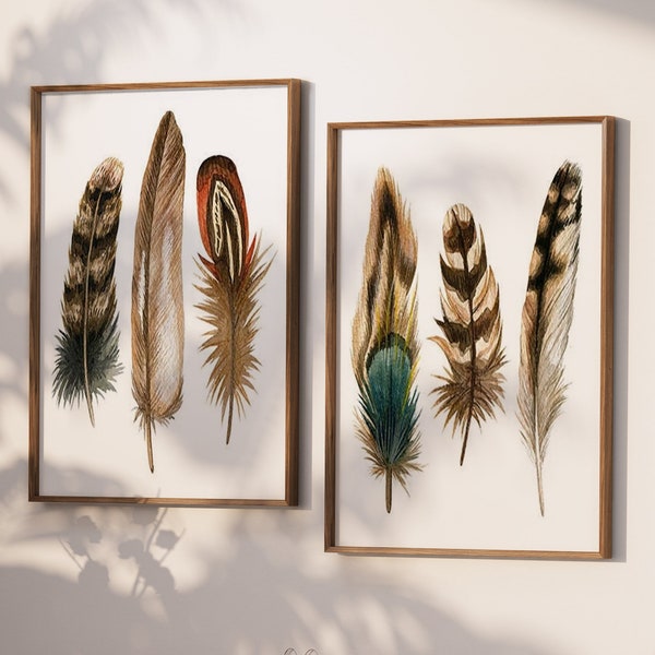 Feather Art Print - Etsy