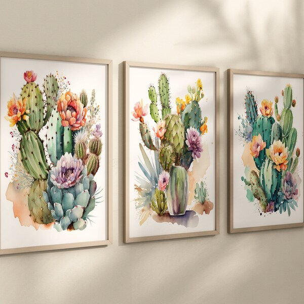 Cactus Wall Art - Etsy