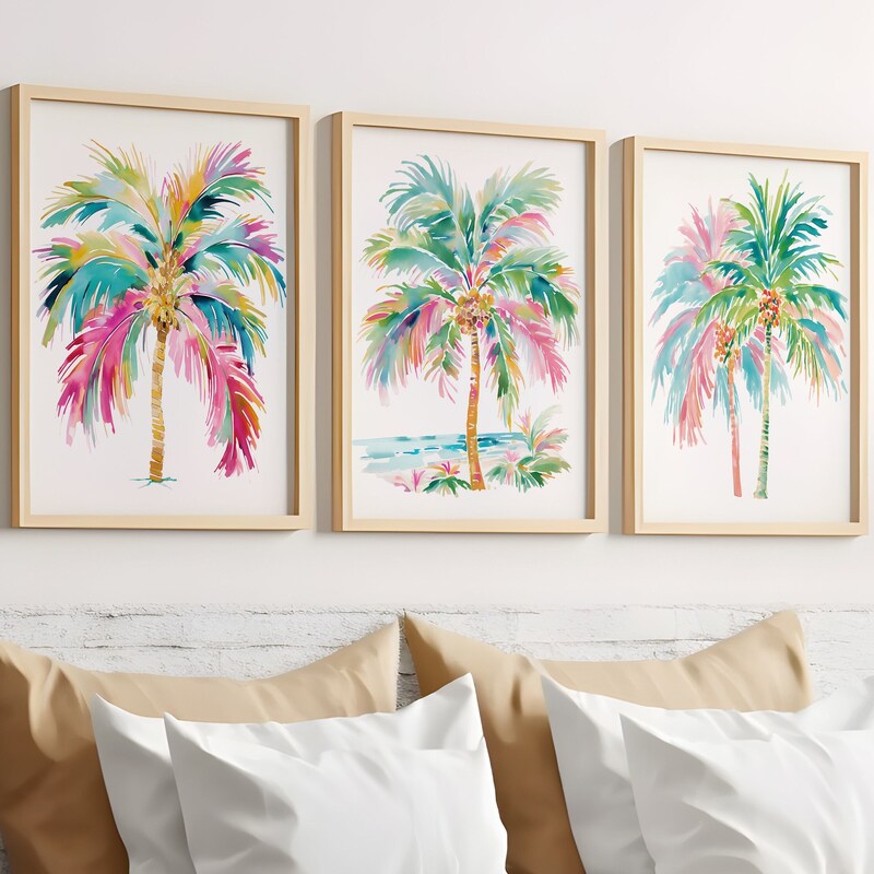 Palm Tree Wall Art - Etsy