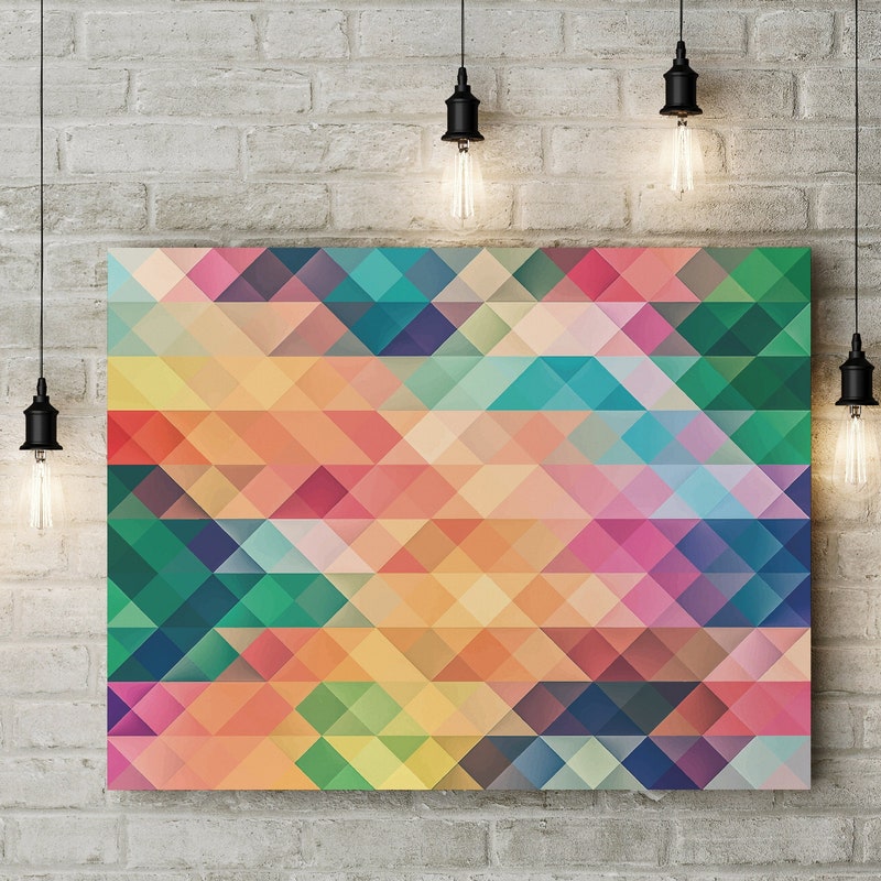 Geometric Wall Art Print - Etsy