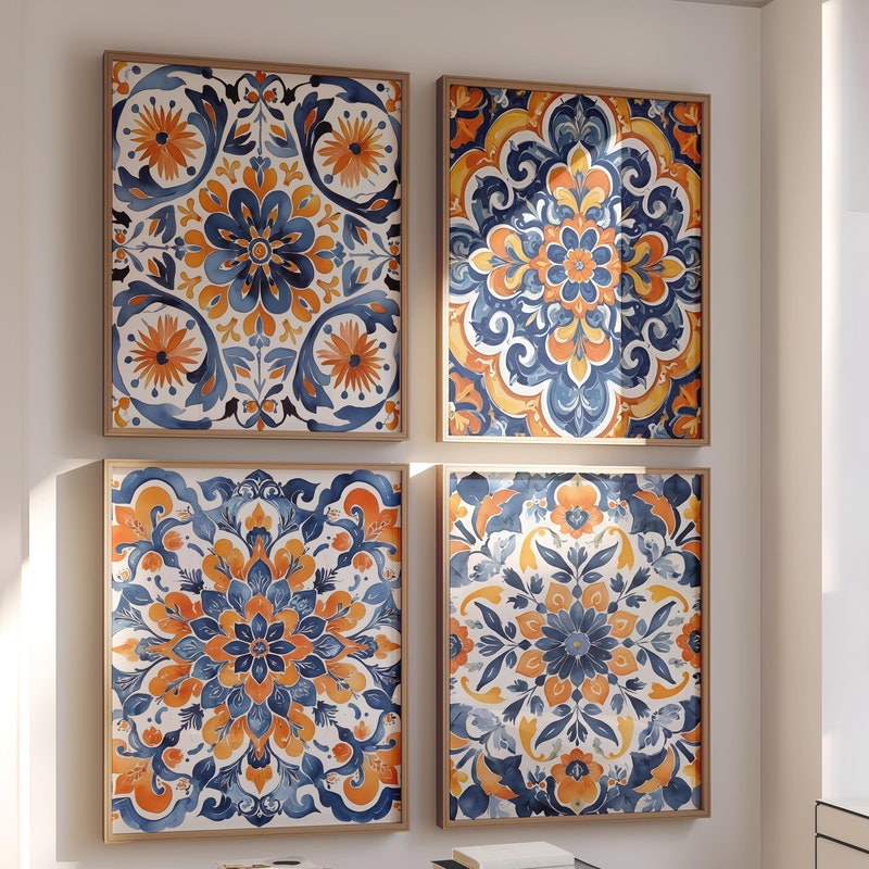 Spanish Mandala Wall Art - Etsy