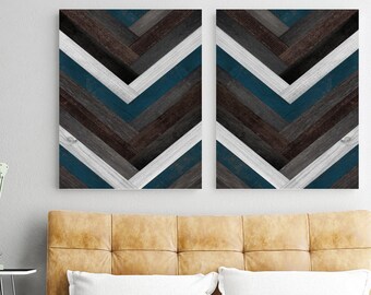 Chevron Art Print - Etsy