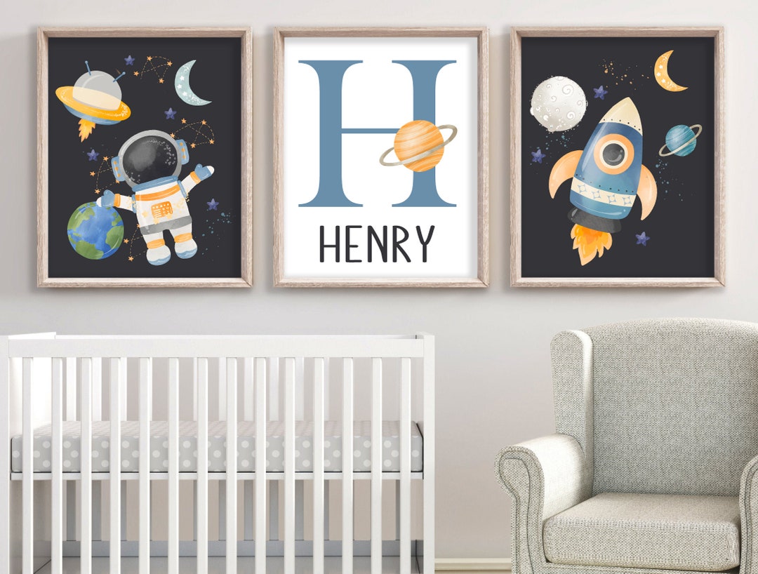 OUTER Space Wall Art Personalized Outer Space Prints Framed Space ...