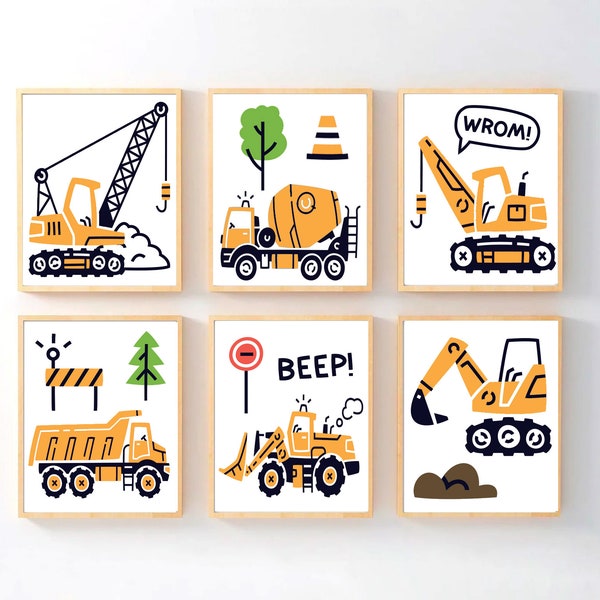 Construction Wall Art - Etsy