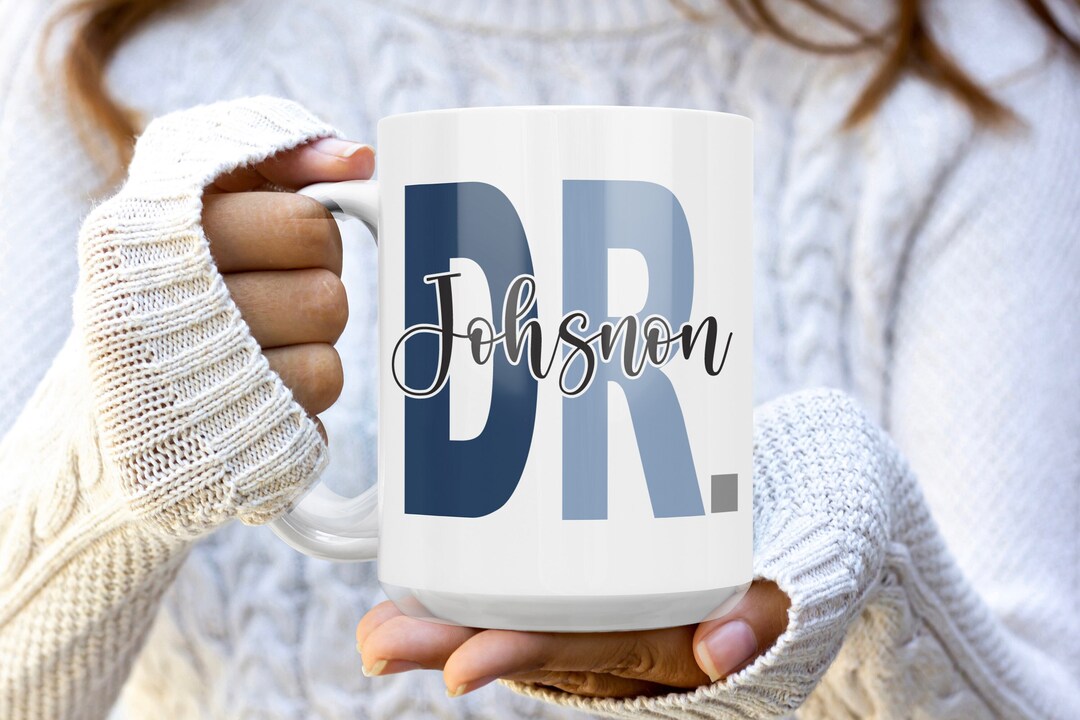 DR Coffee Cup DR Mug - Personalized Doctor Gift for Doctor Appreciation ...