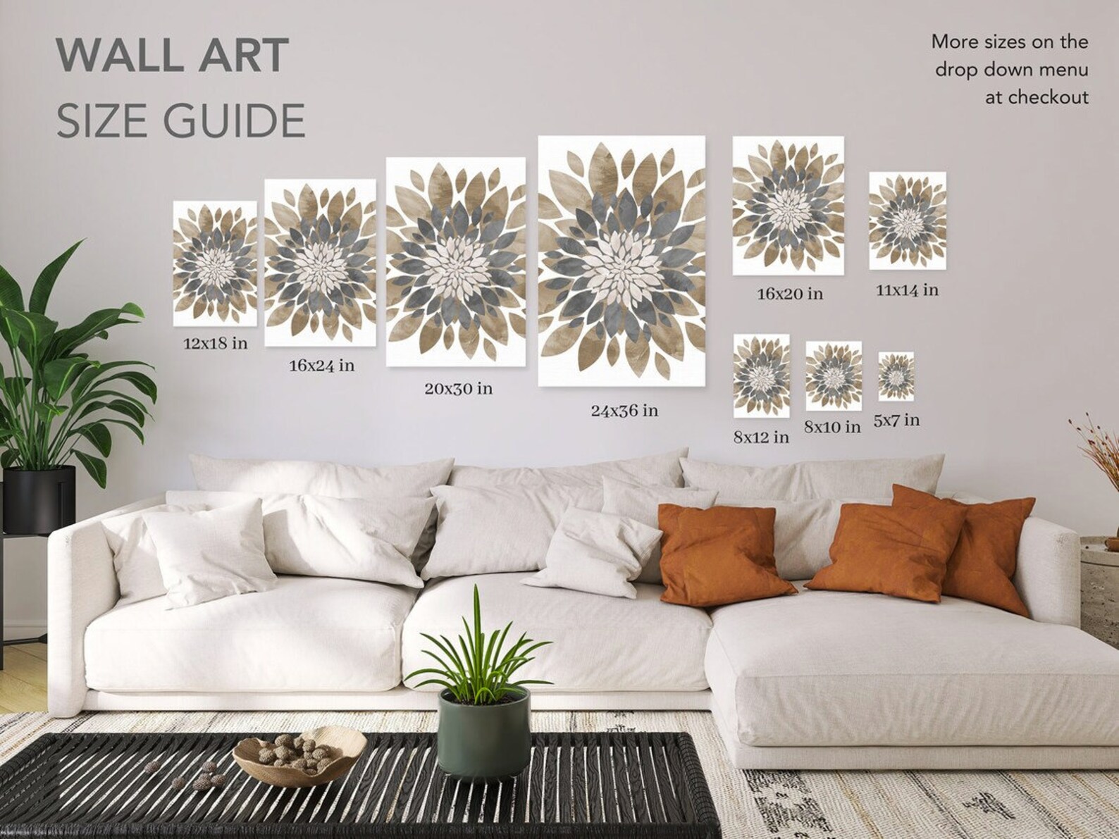 Burgundy Flower Wall Art Watercolor Floral Bouquet Art Prints Bold ...