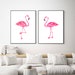 Flamingo Wall Decor Flamingo Prints Frames or Canvas Set of - Etsy